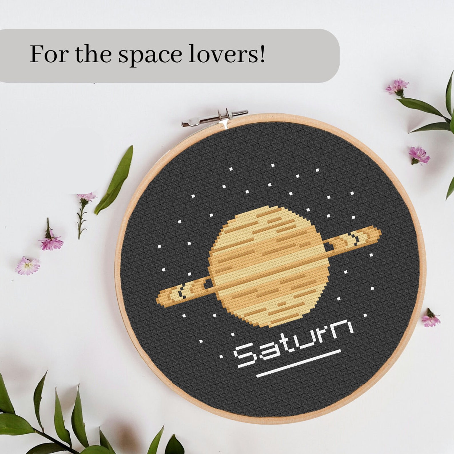 Saturn - Cross Stitch PATTERN - Digital Download - Compatible With ...