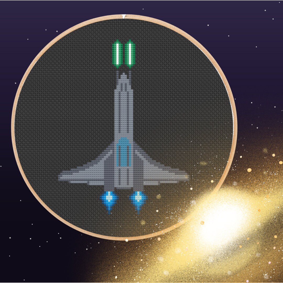 X-95 Starfighter - Cross Stitch PATTERN - Digital Download - Compatible ...