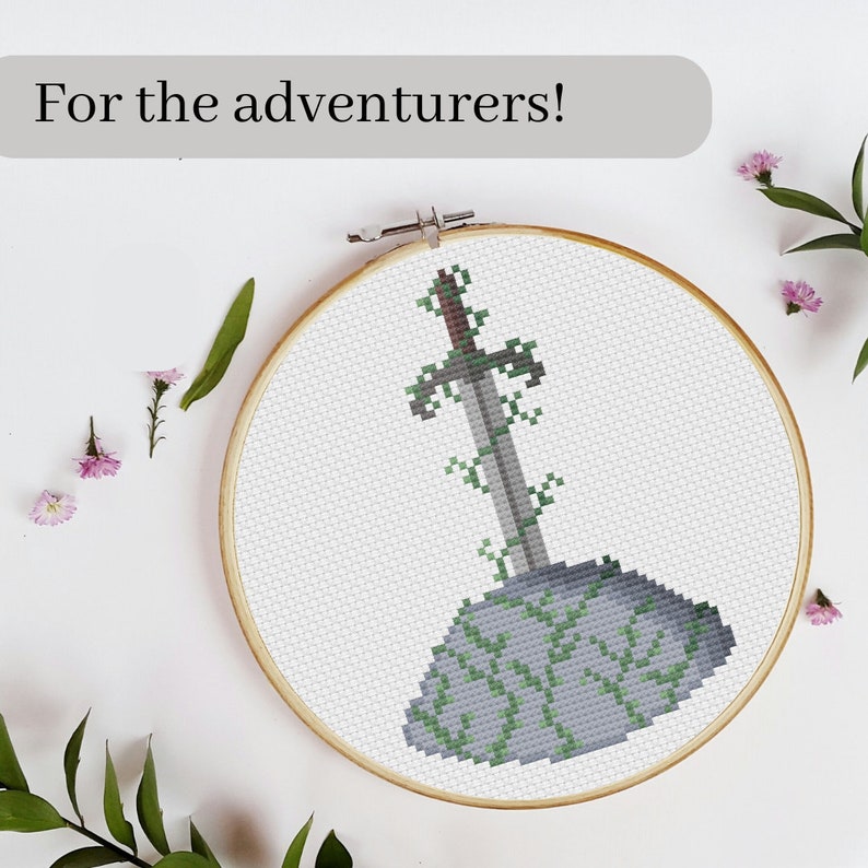 King Arthur's Sword Cross Stitch PATTERN Digital Download Compatible ...
