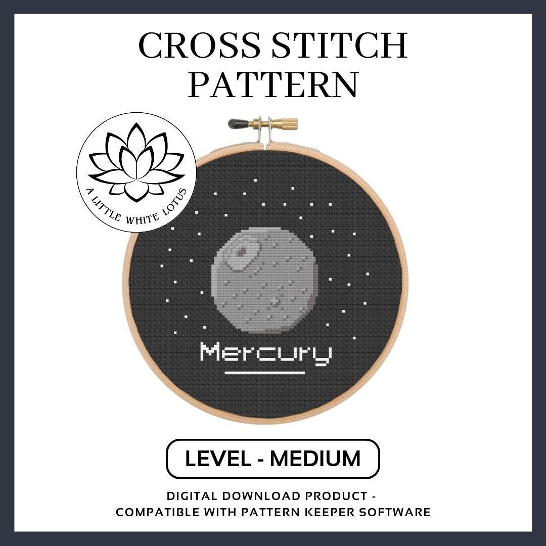 Mercury - Cross Stitch PATTERN - Digital Download - Compatible With ...