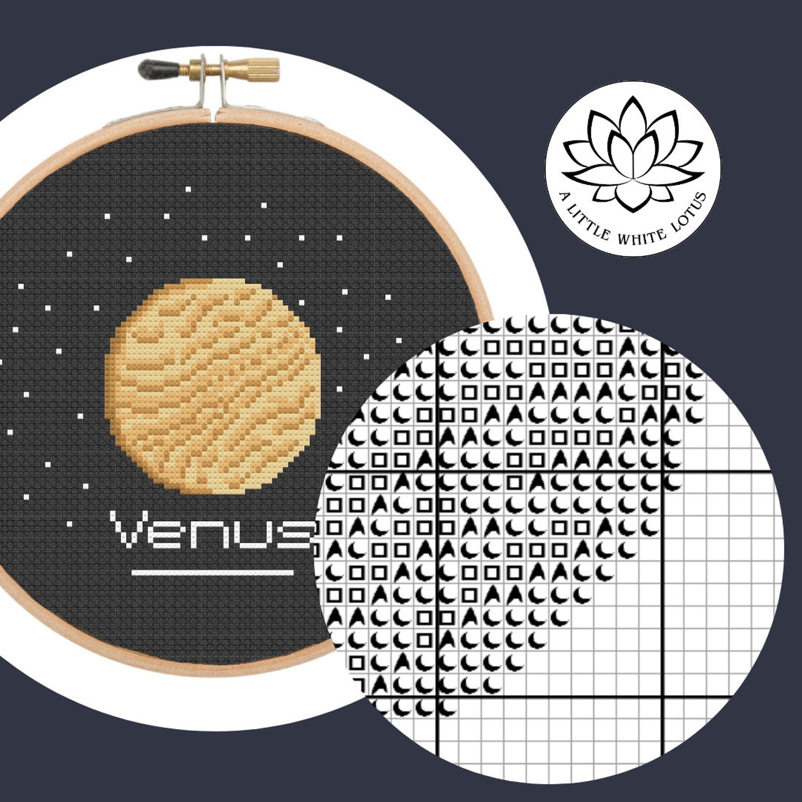 Venus - Cross Stitch PATTERN - Digital Download - Compatible With ...