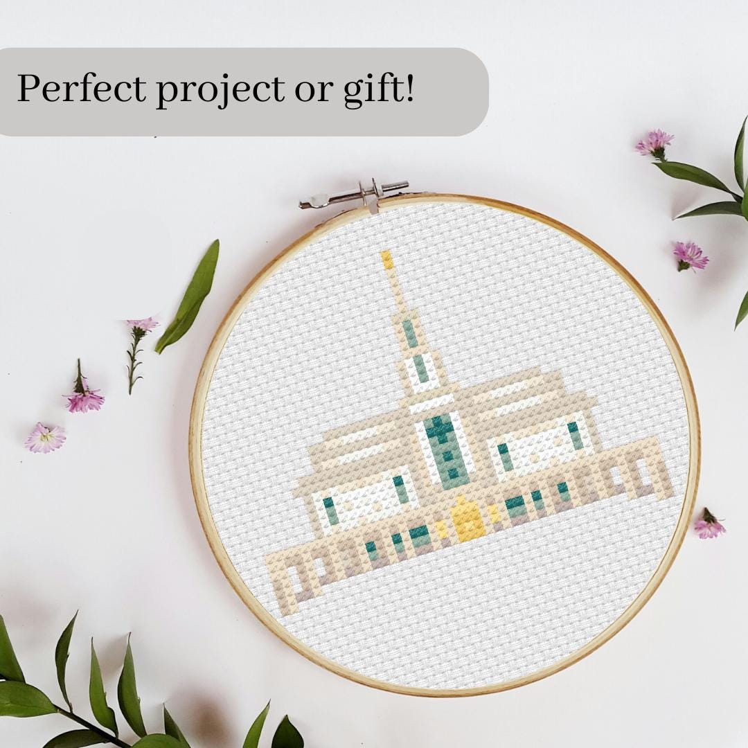 Bountiful Utah Temple - Cross Stitch PATTERN - Digital Download ...