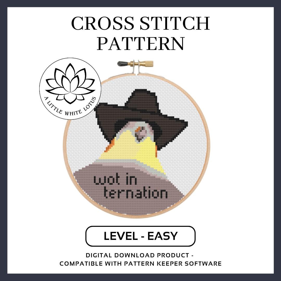 Wot in Ternation - Cross Stitch PATTERN -digital Download- Compatible ...