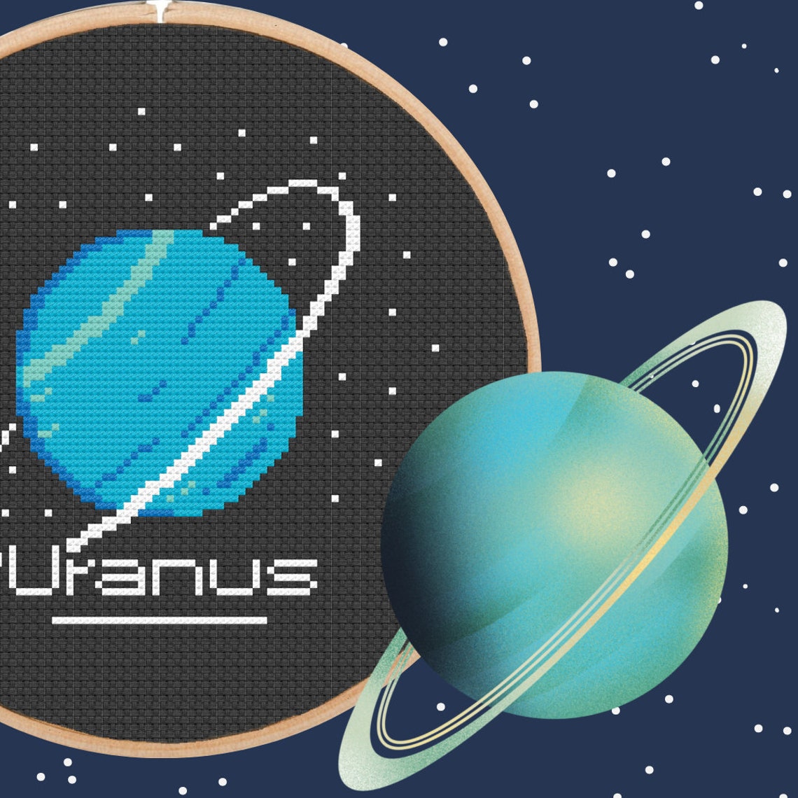 Uranus - Cross Stitch PATTERN - Digital Download - Compatible With Pattern Keeper Software ...