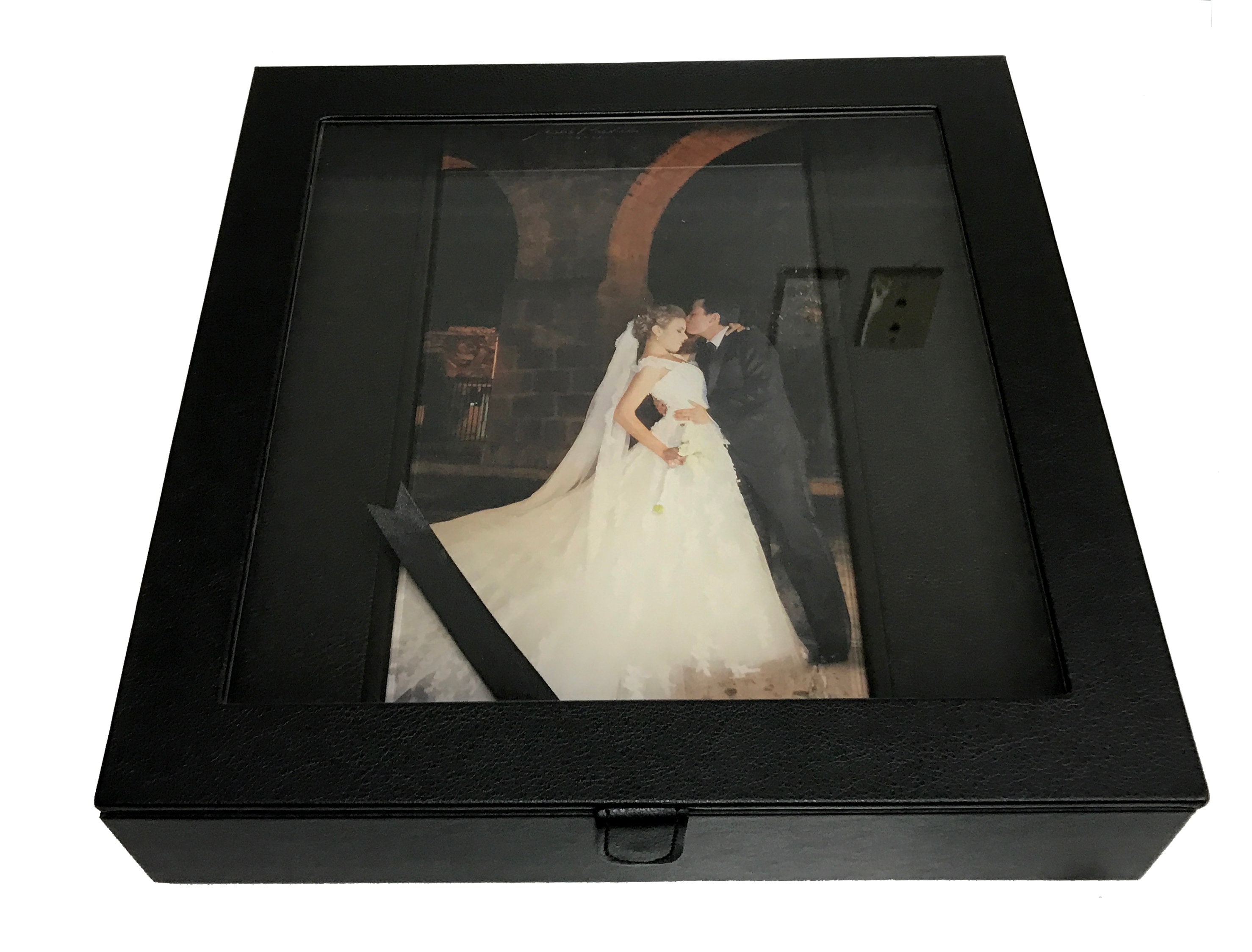 Clear Acrylic (see Through) Album Box (black Leatherette) - Etsy