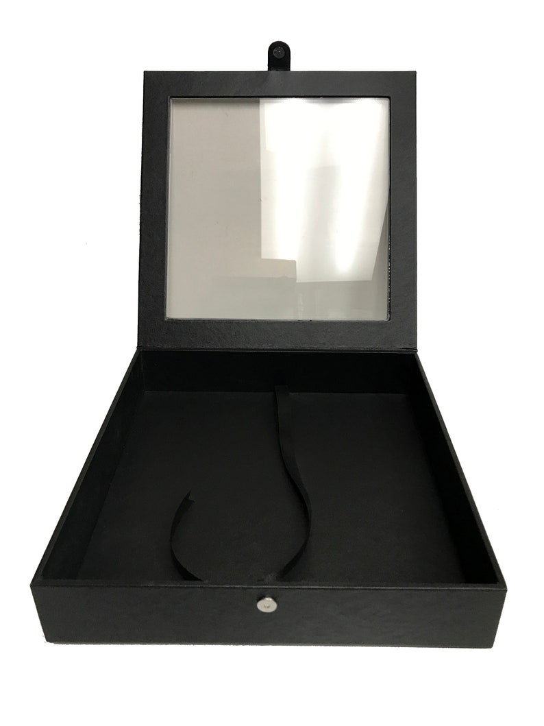 Clear Acrylic (see Through) Album Box (black Leatherette) - Etsy
