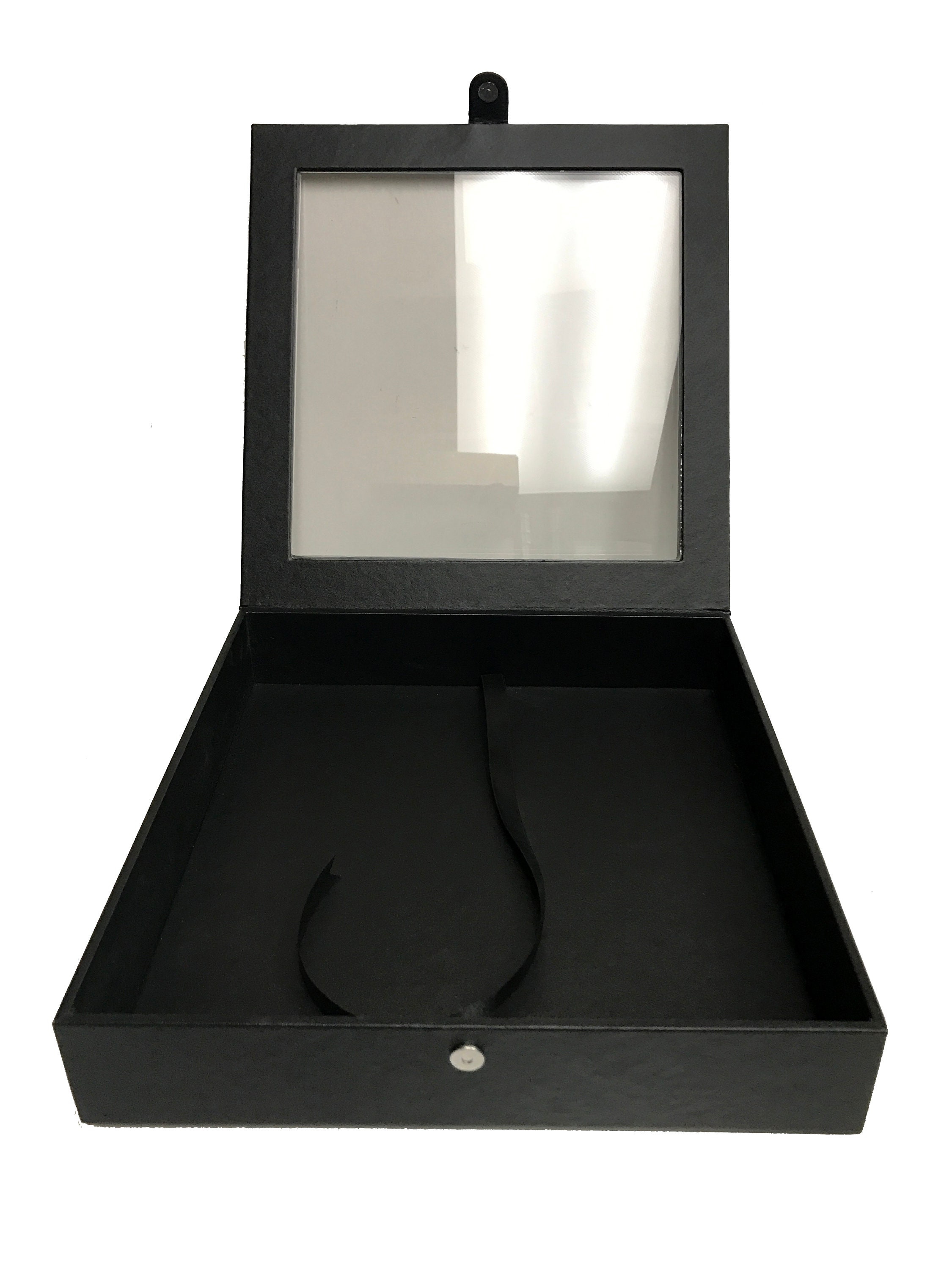 Clear Acrylic (see Through) Album Box (black Leatherette) - Etsy