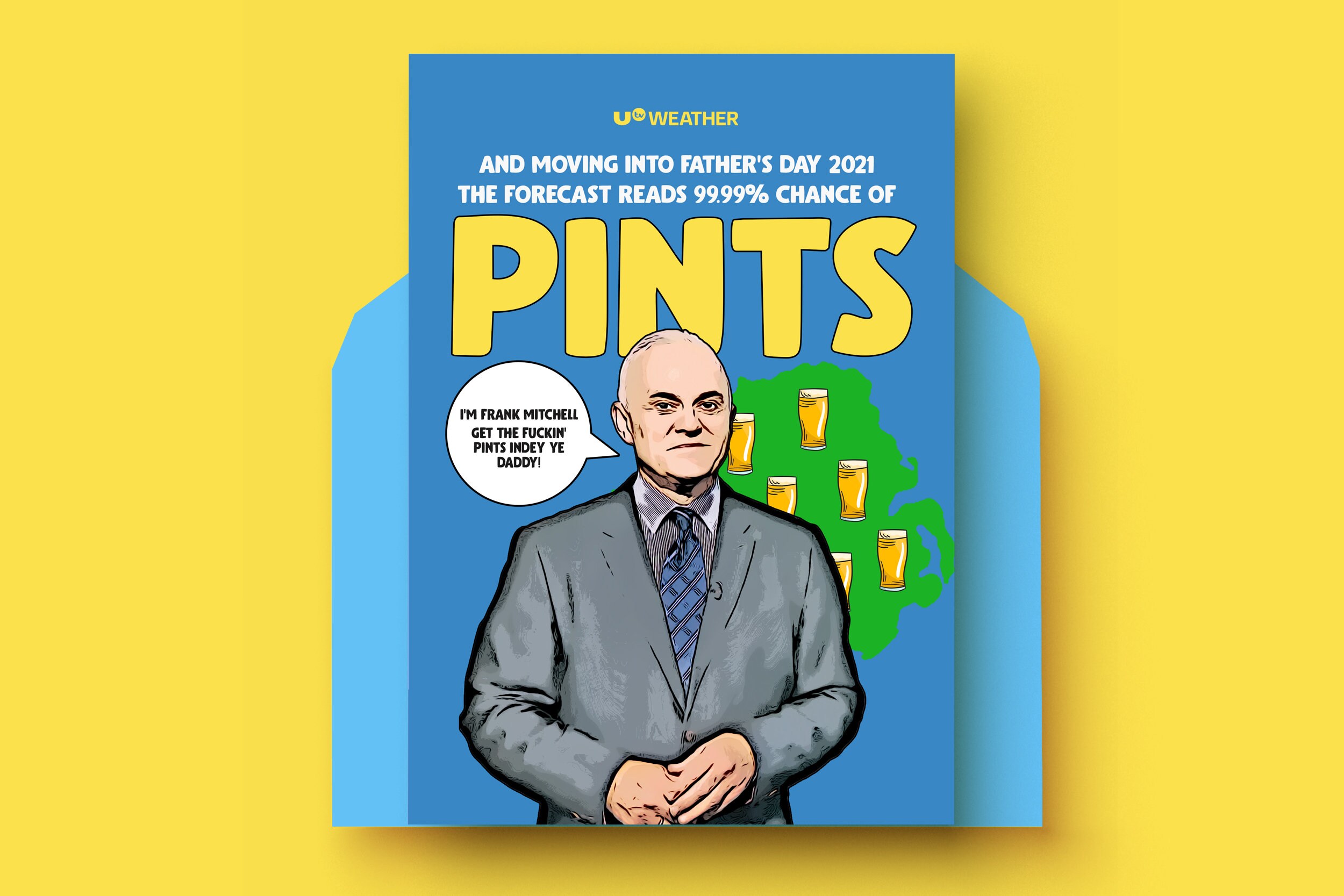 UTV Weather Irish Humour Father's Day Greetings Card Irish Father's Day ...