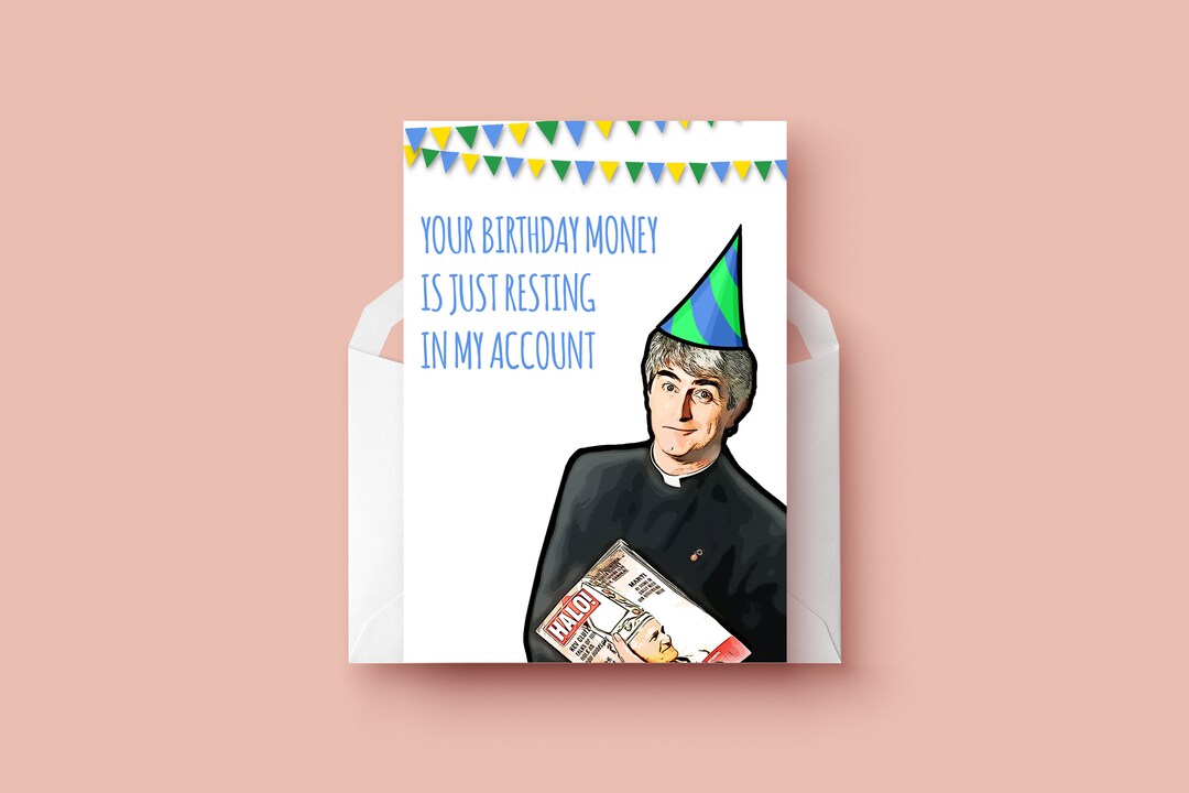 Father Ted Birthday Card | Father Ted | Personalised Birthday Card - Etsy