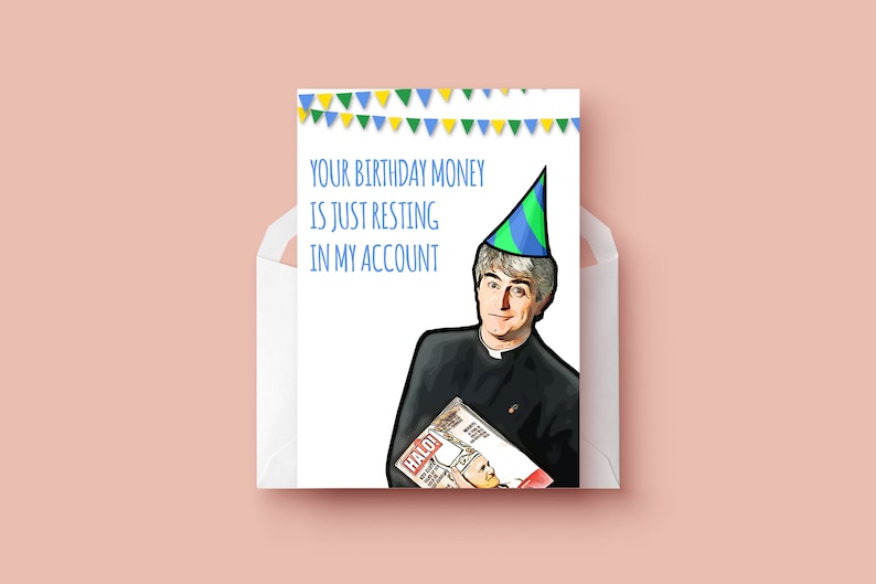 Father Ted Birthday Card | Father Ted | Personalised Birthday Card - Etsy