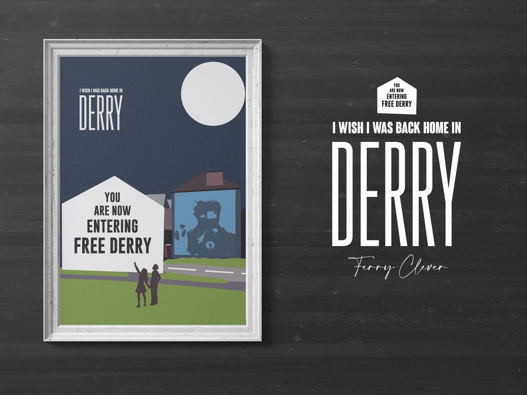 Derry Illustration | Derry City Print | Free Derry Design | Derry City ...