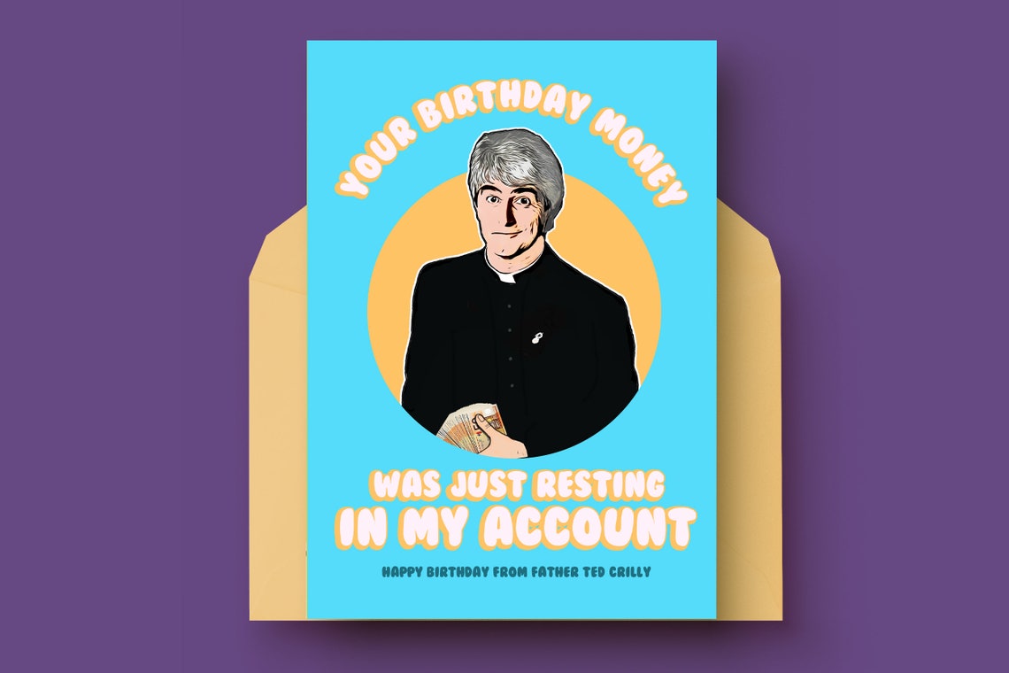 Father Ted Birthday Card | Father Ted | Irish Greeting Card - Etsy