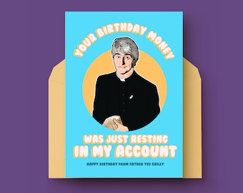 Father Ted Birthday Card Father Ted Personalised Birthday | Etsy