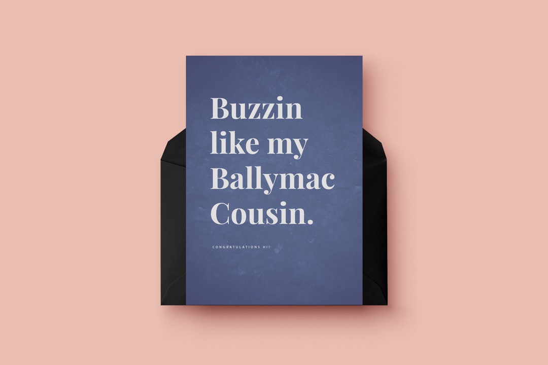 Ballymac Birthday Card | Derry Slang | Derry Phrases - Etsy