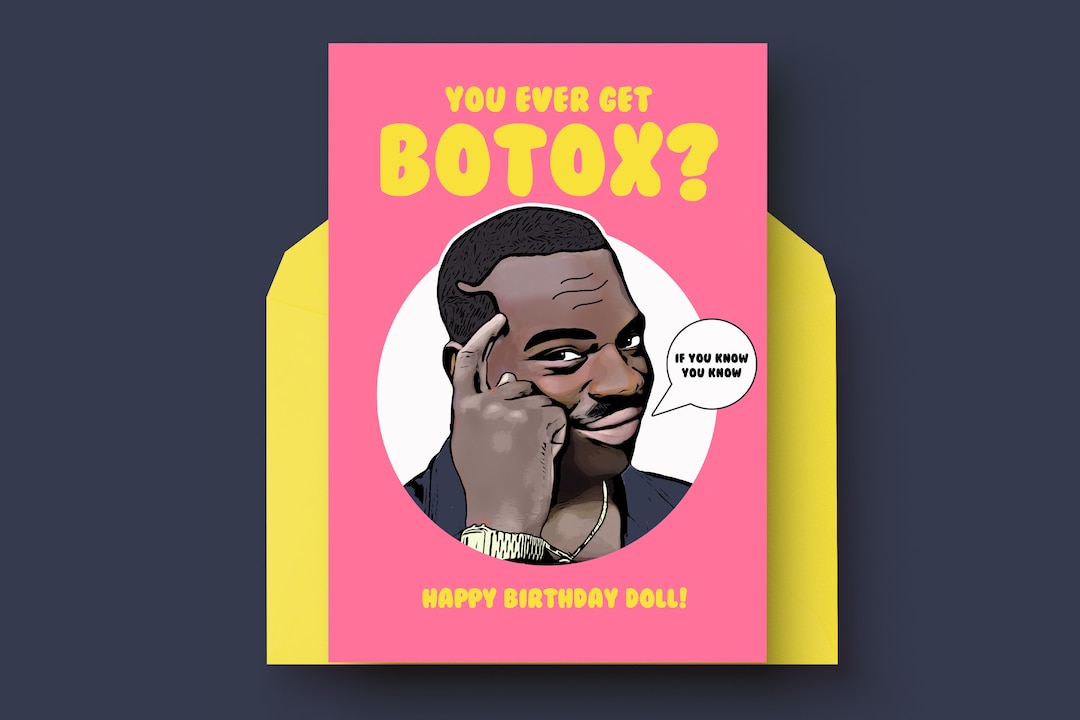 Meme Birthday Card | Botox Greeting Card | Derry Girl | Birthday Card ...