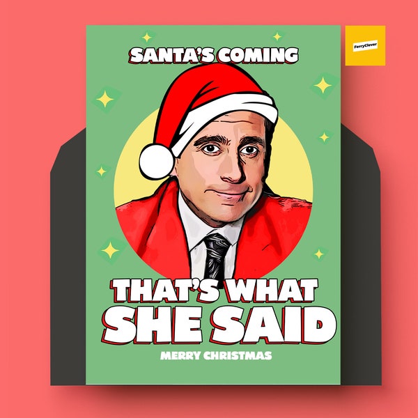 The Office Christmas Card - Etsy