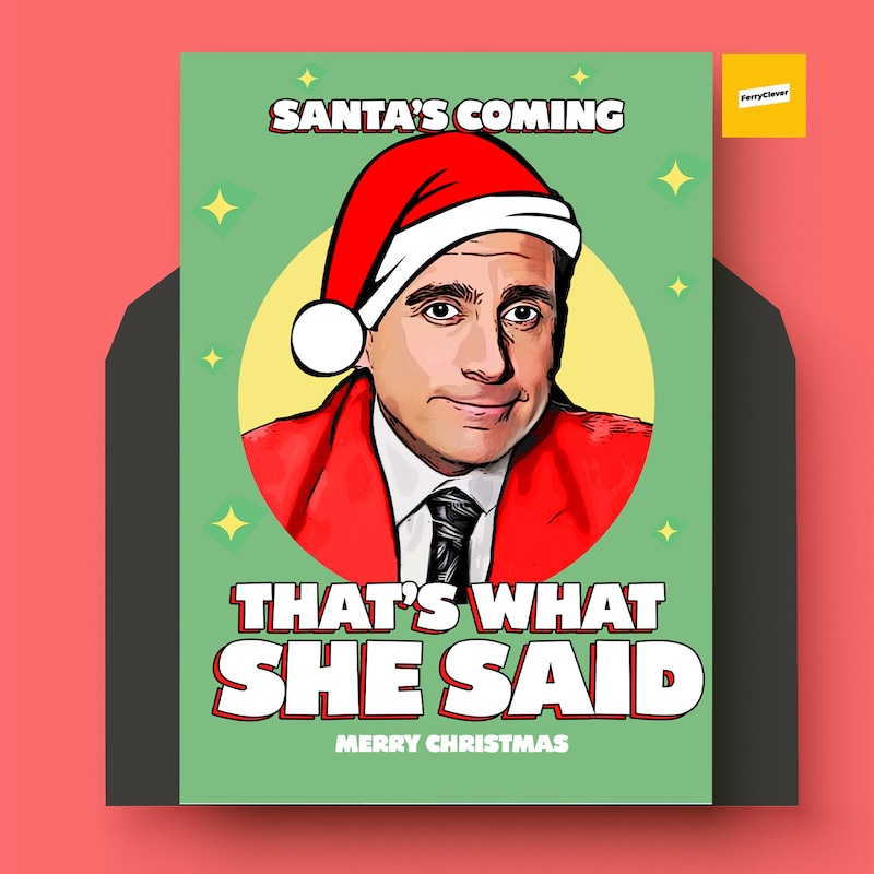 The Office Christmas Card - Etsy