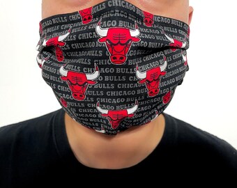 Chicago Bulls Face Mask - Etsy