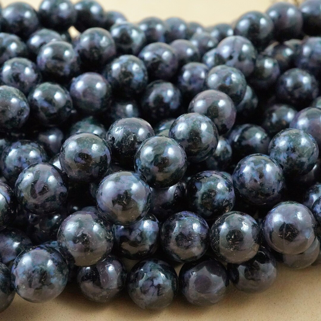 Indigo Gabbro Beads (round)(smooth)(6mm)(8mm)(10mm)(15"strand) - Etsy
