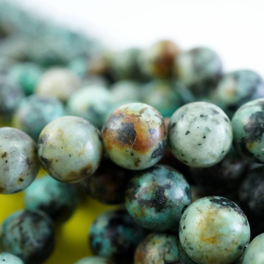 African Turquoise Jasper Beads (round)(smooth)(4mm)(6mm)(8mm)(10mm ...