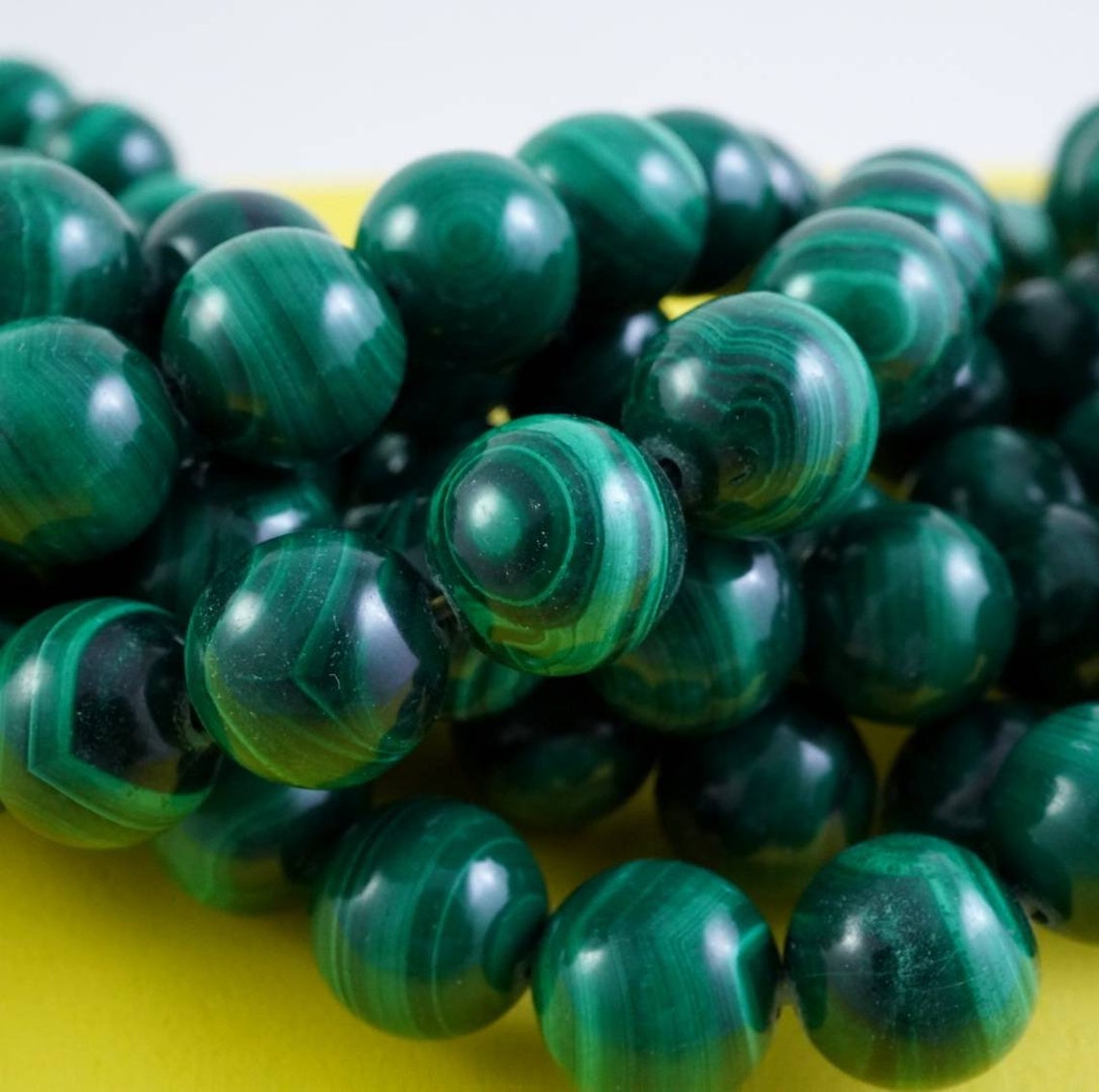 Malachite Beads (round)(smooth)(4mm)(6mm)(8mm)(10mm)(16"strand) - Etsy