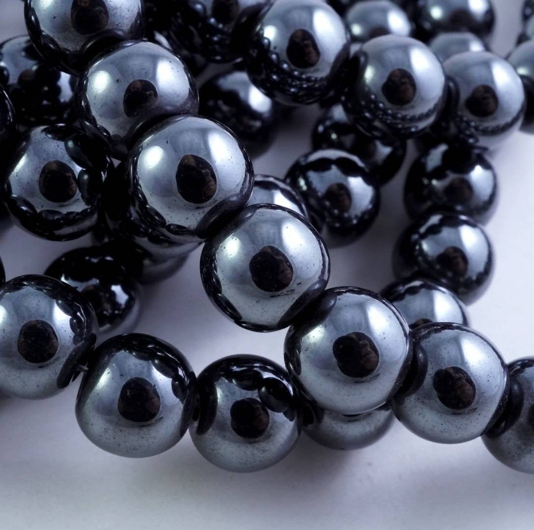 Hematite Beads (round)(smooth)(2mm)(3mm)(4mm)(6mm)(8mm)(10mm)(12mm)(15. ...
