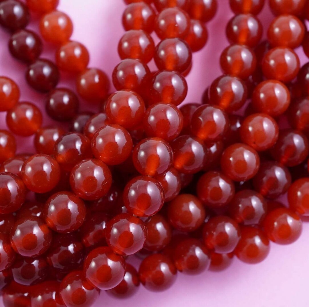 Carnelian Beads (round)(smooth)(4mm)(6mm)(8mm)(10mm)(12mm)(16