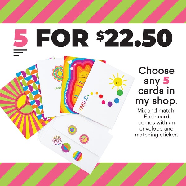 Box of Mixed Greeting Cards - Etsy