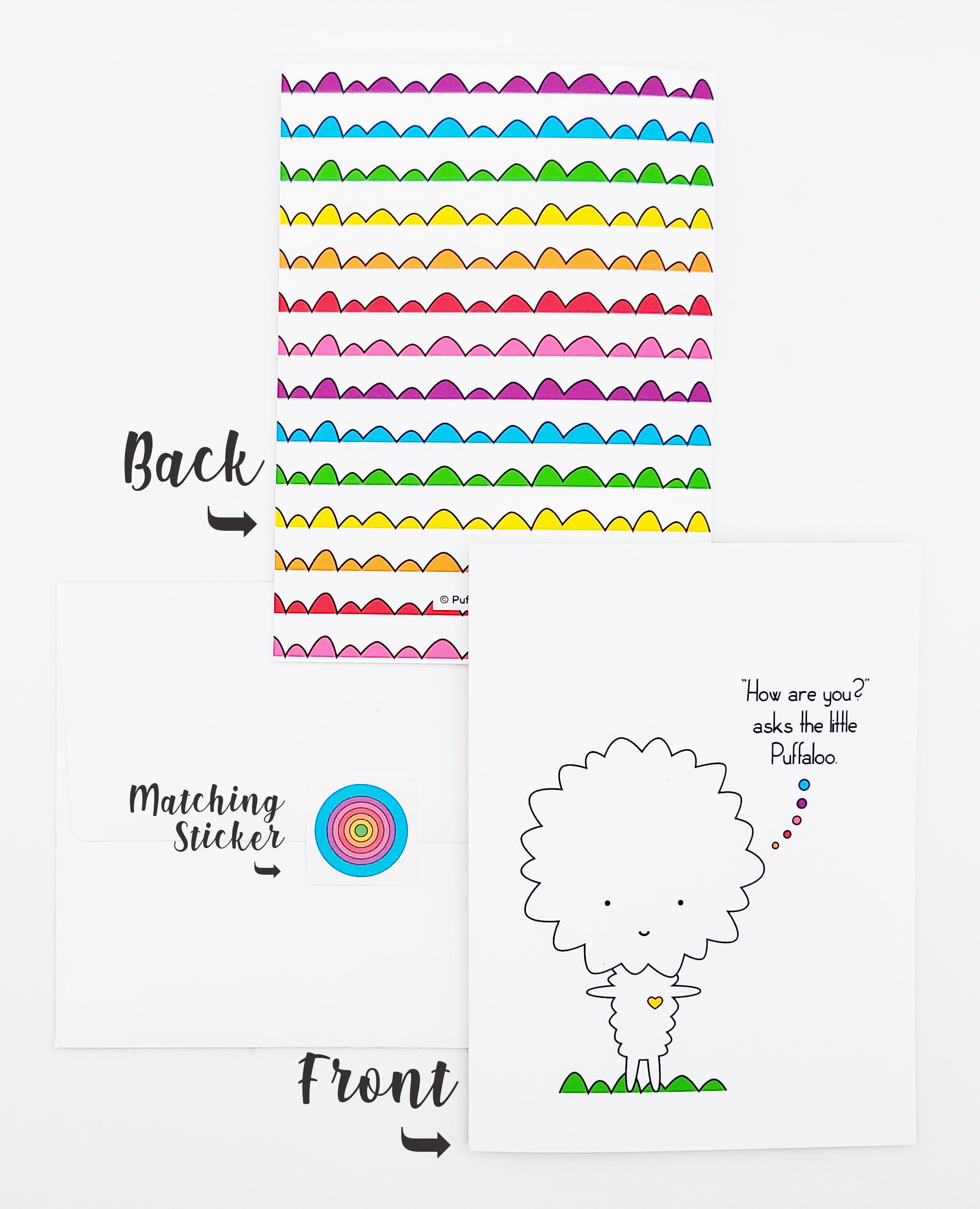 Cute Character Card Cute Cartoon Character Greeting Card - Etsy