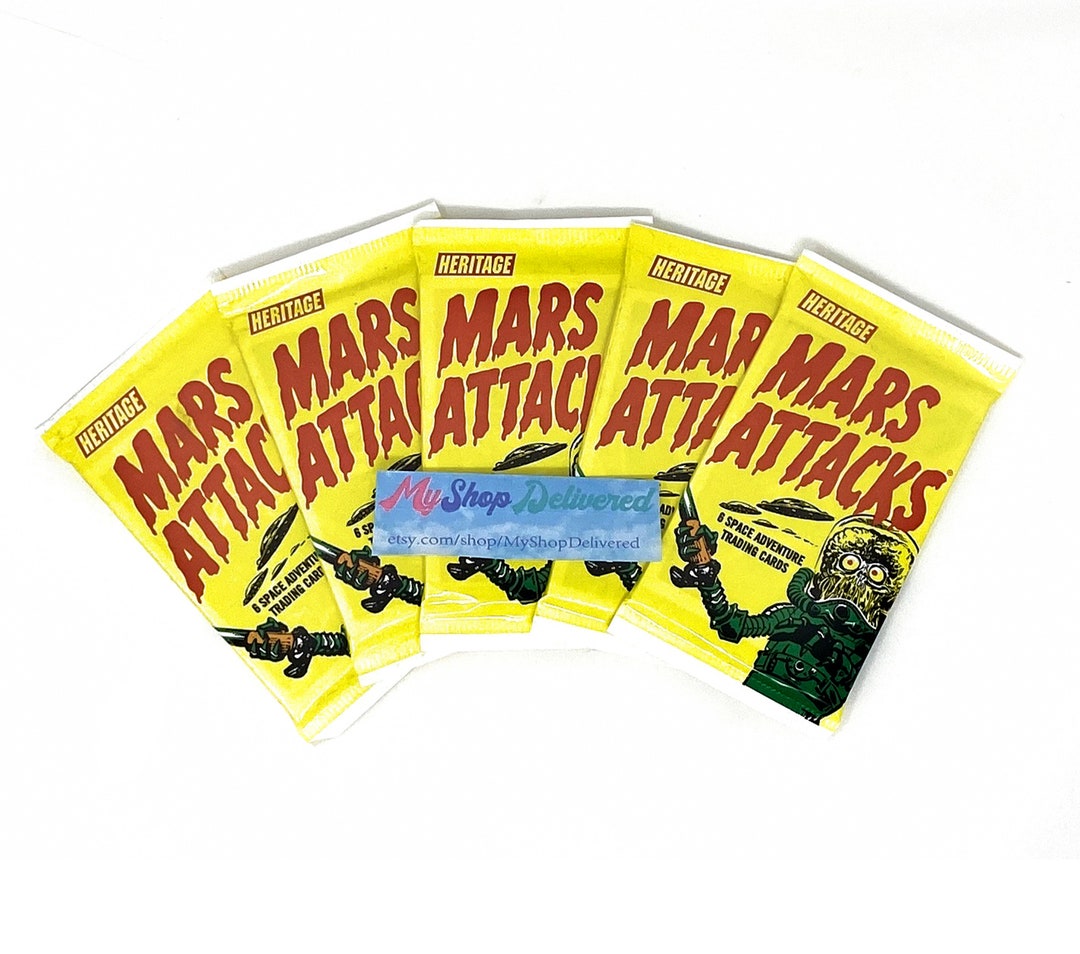 Heritage - Mars Attacks - Collectible Trading Cards - (5 PACKS) - New ...