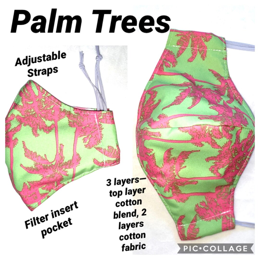 Adult size Cotton Mask Pattern Masks Triple layers Filter - Etsy.de