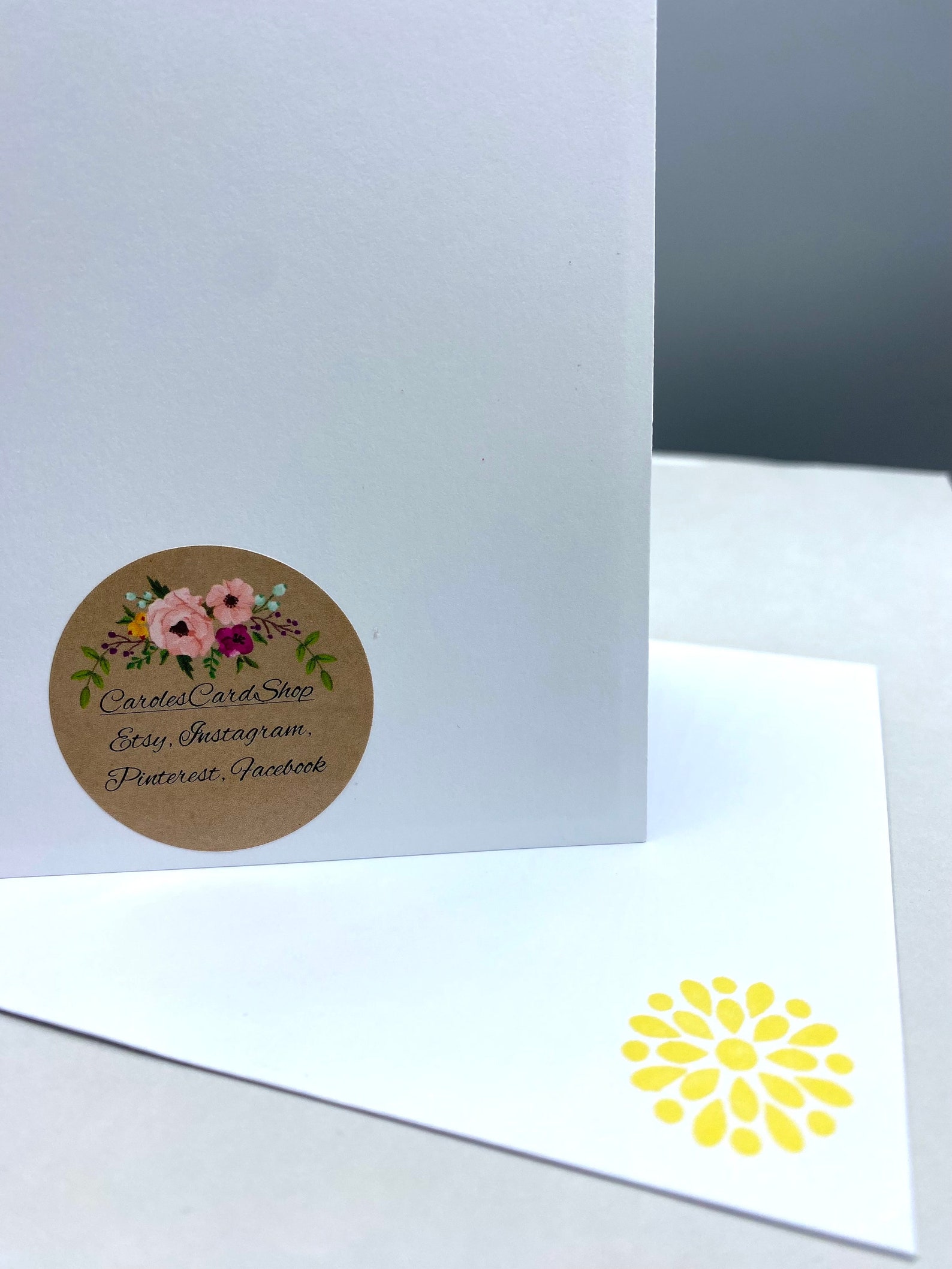 Get Well, Floral, Feminine, Window, Carolescardshop, Homemade, Greeting ...