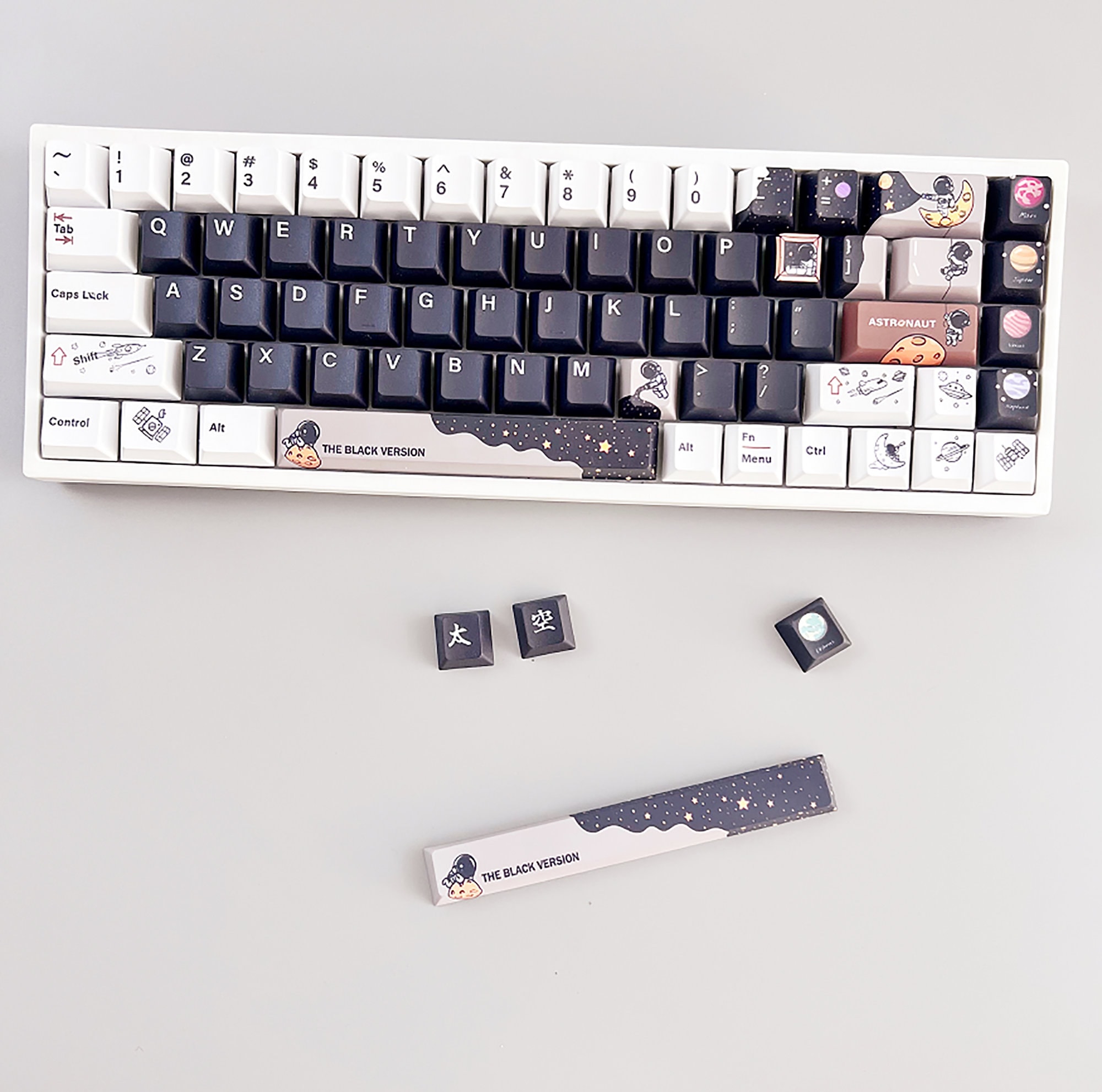 138PCS Space Astronaut Theme Keycap Set Cartoon Keycap PBT - Etsy