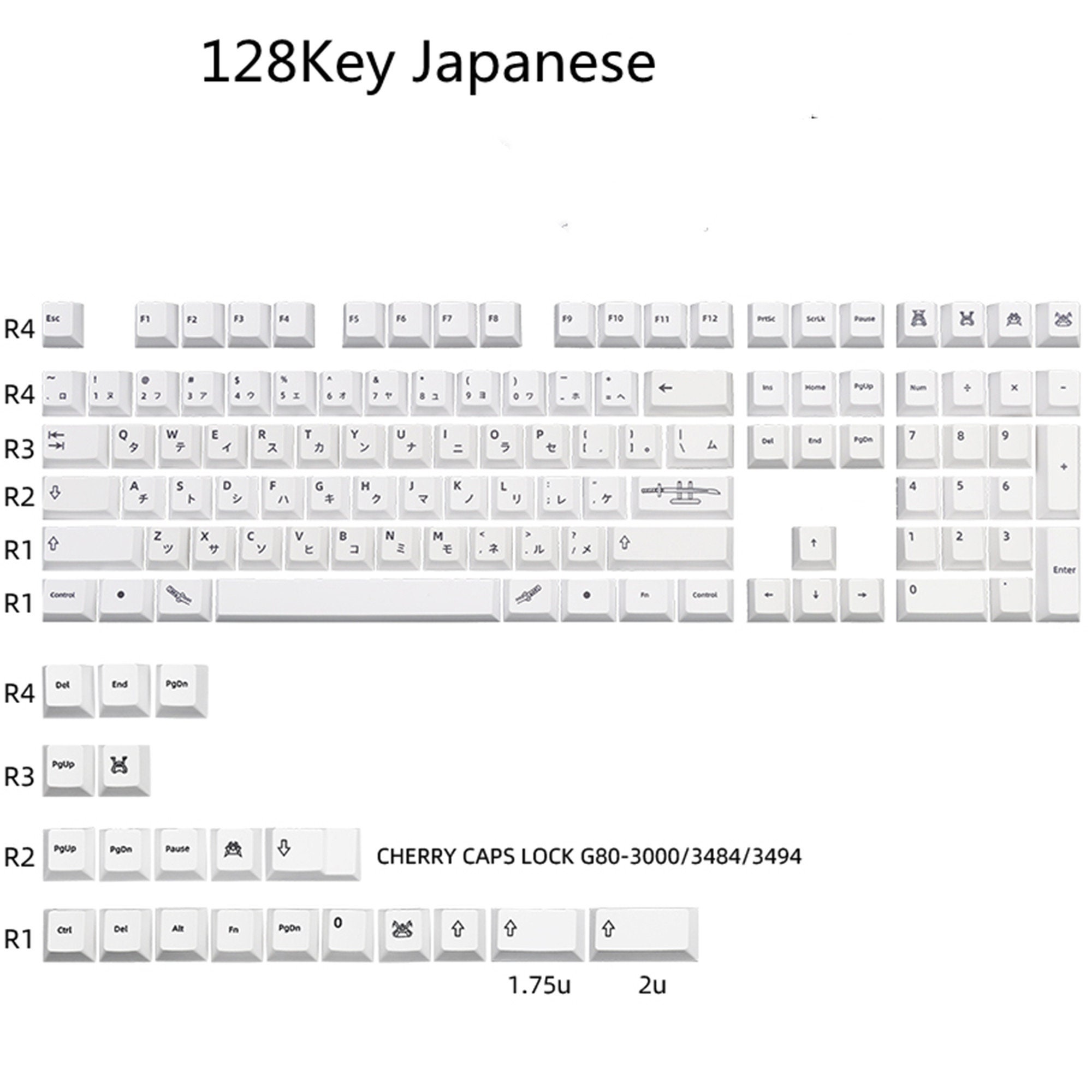 128pcs Samurai Theme Keycap Set PBT Keycap Cherry Profile - Etsy Canada
