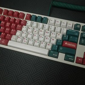 139PCS Russian Themed Keycap Set,vintage Gaming Keycaps,russian Keycaps ...