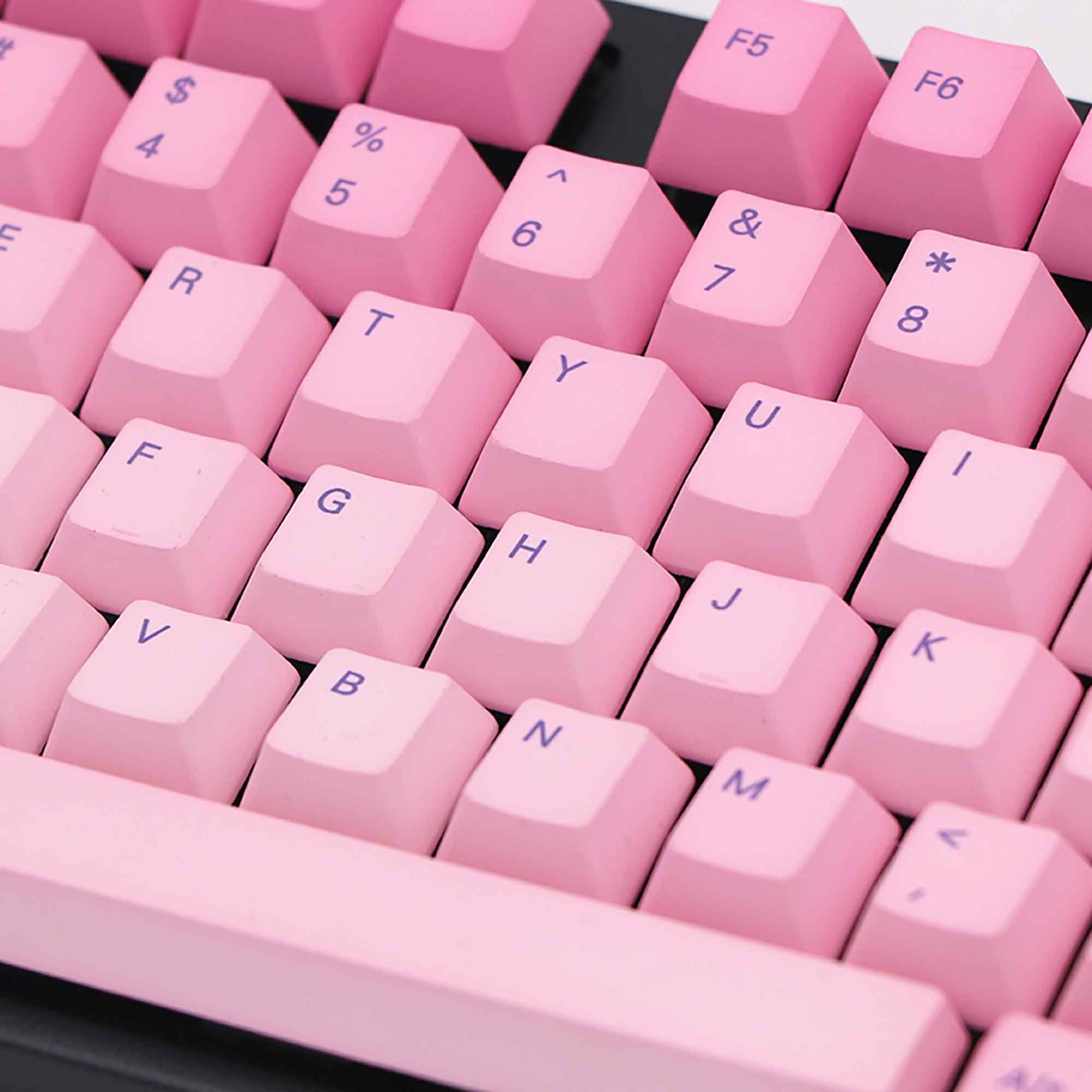 87pcs Gradient Pink Themed Keycaps Top Side Print Keycaps - Etsy