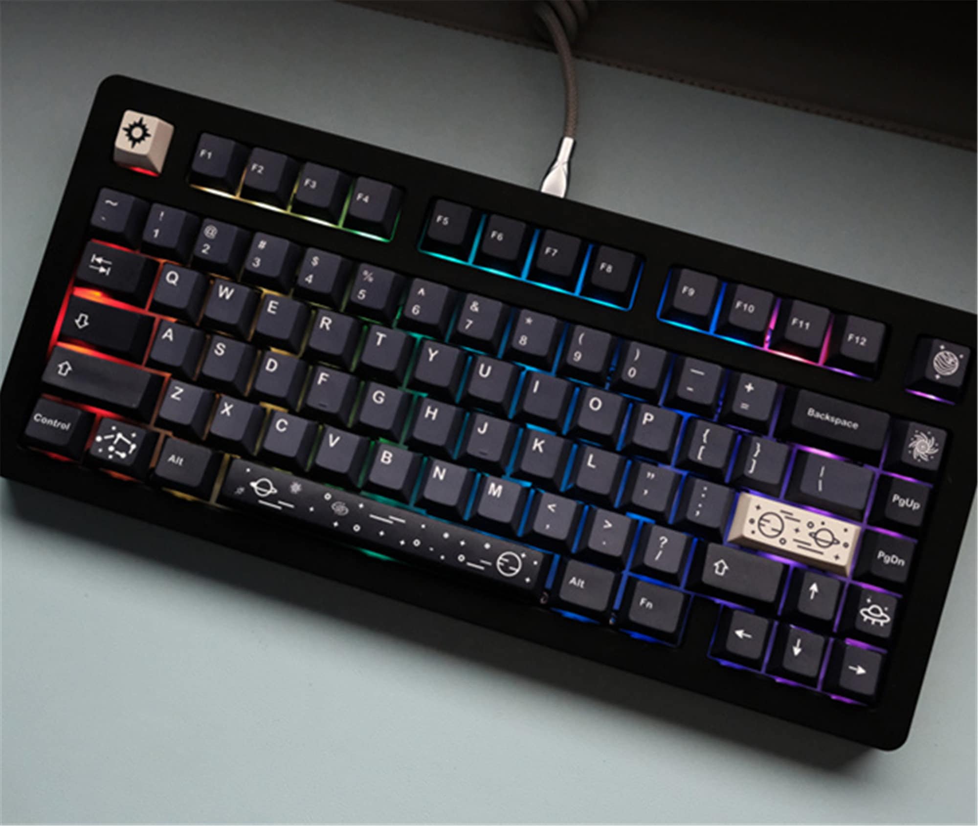 130PCS Milky Way Theme Keycap Set Galaxy Keycap Dark Blue | Etsy India