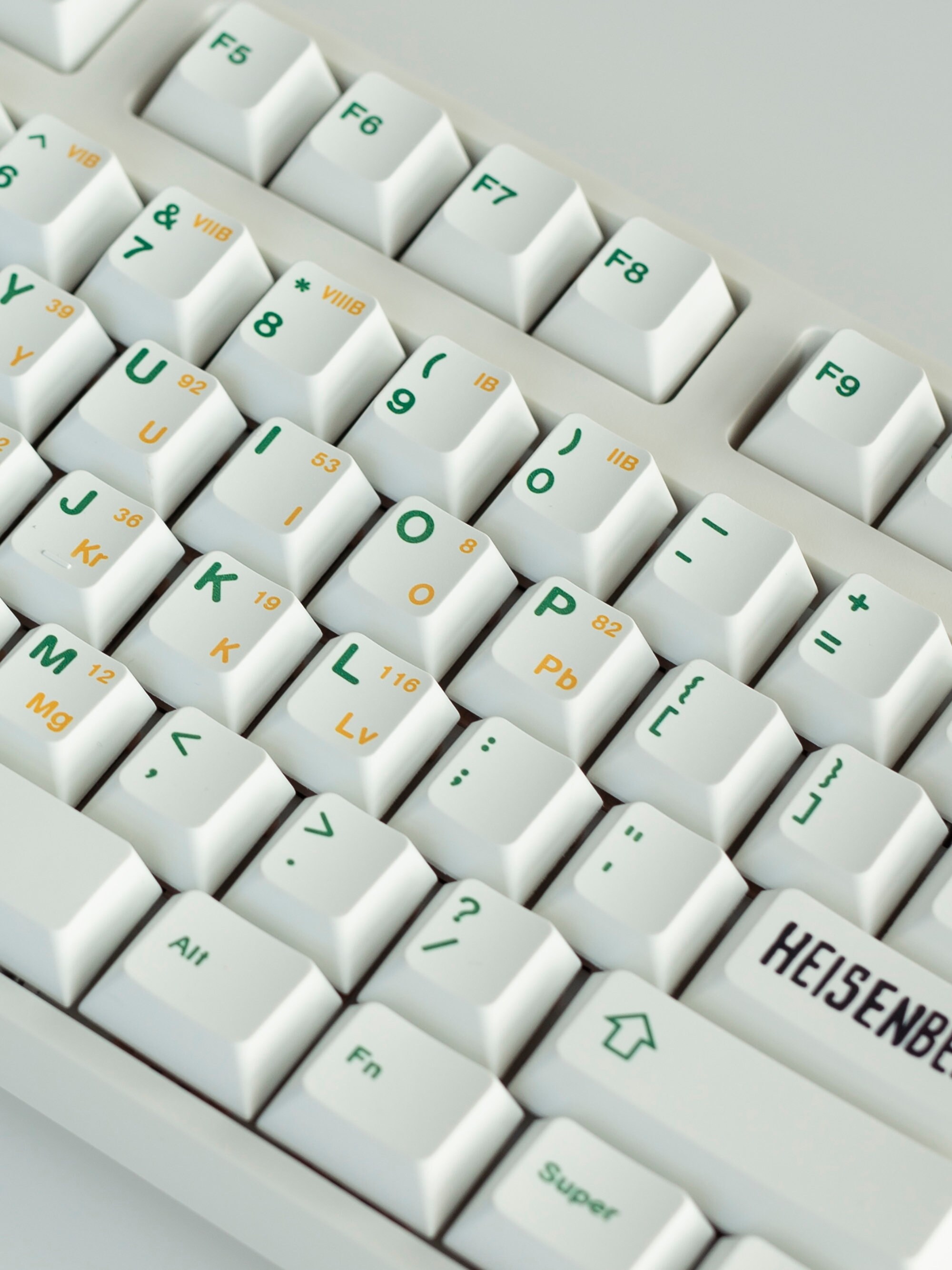 141PCS Periodic Table Theme Keycaps minimalist White Keycap - Etsy
