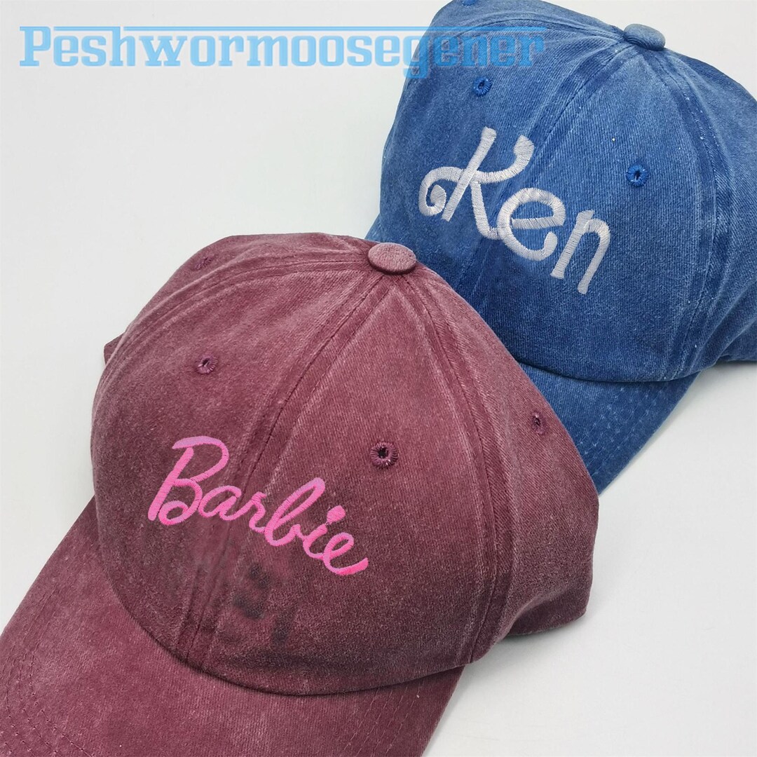 Barbie Ken Embroidered Hat, Barbie Themed Pink Hat, Colorful ...