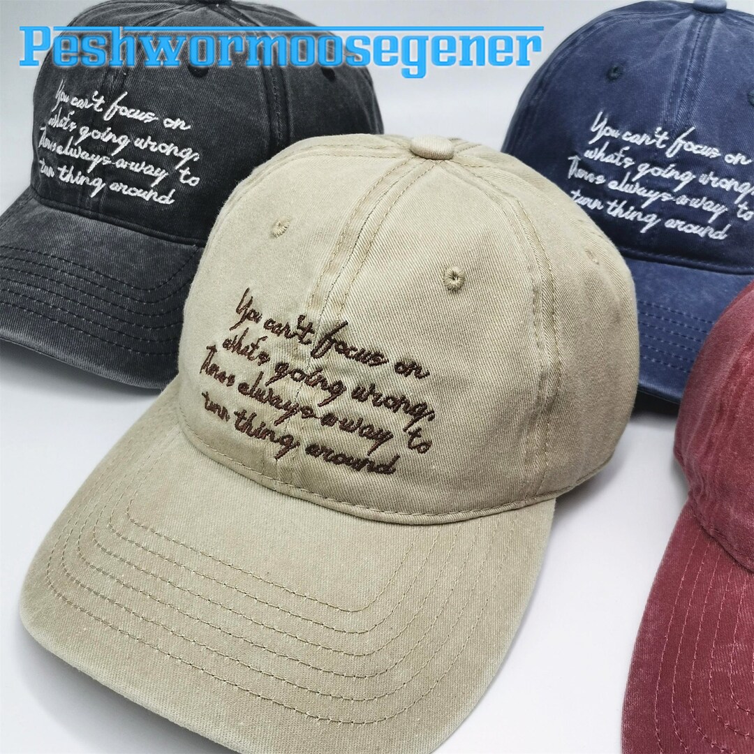 Retro Baseball Cap, Personalized Embroidered Cotton Hat, Custom ...