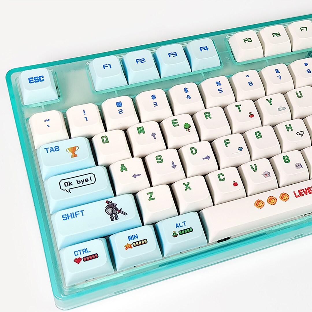 132pcs Dragon Quest Theme Keycap Set, Cartoon Keycap, PBT Keycap, XDA ...