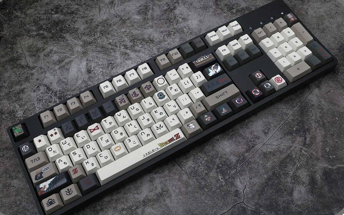 137pcs Dragon Ball Themed Keycap Set Japanese Keycaps PBT - Etsy