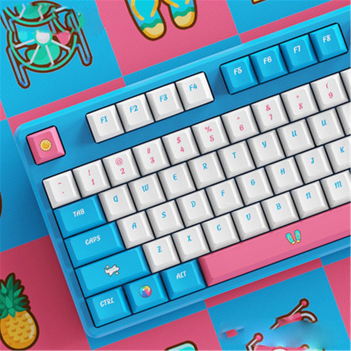 128pcs Kawaii Ice Cream Keycaps SetSummer Theme Keycap | Etsy
