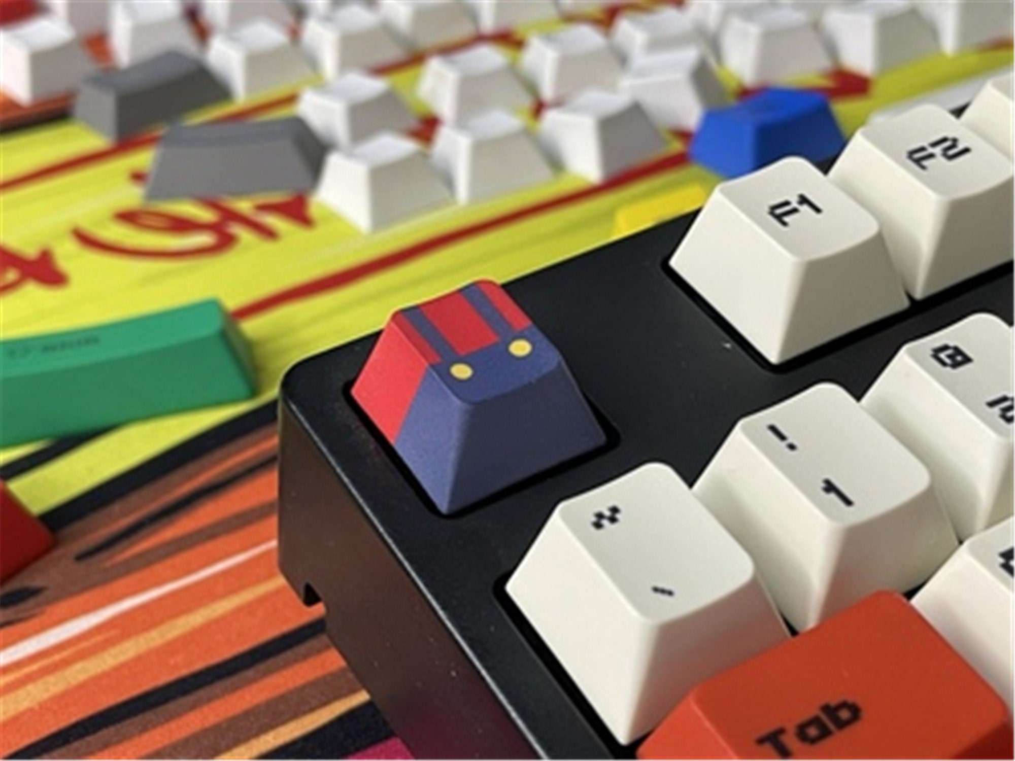 120pcsred Theme Mario Keycap Setssuper Mario Keycap Setpbt | Etsy