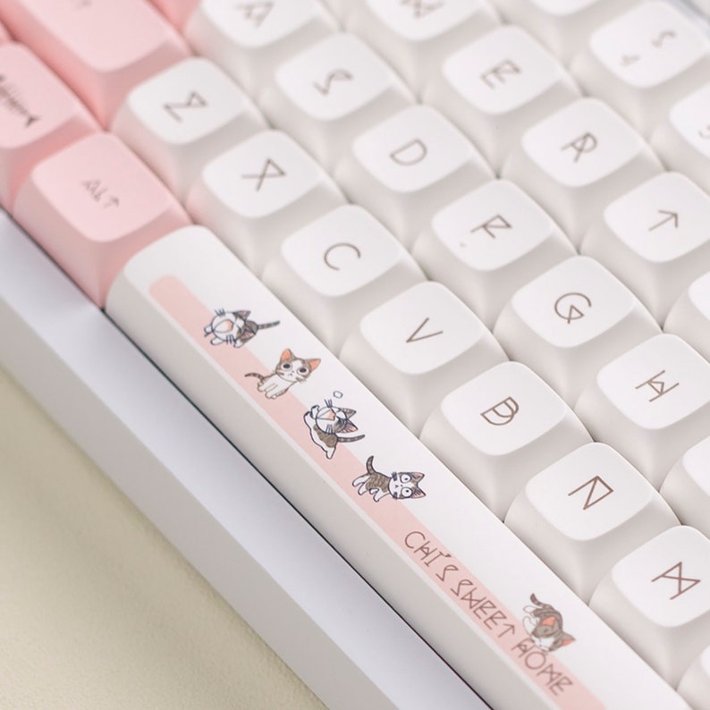 139pcs Cute Pink Cats Theme Keycap Pink Keycap XDA Profile - Etsy
