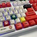 120pcsred Theme Mario Keycap Setssuper Mario Keycap Setpbt - Etsy
