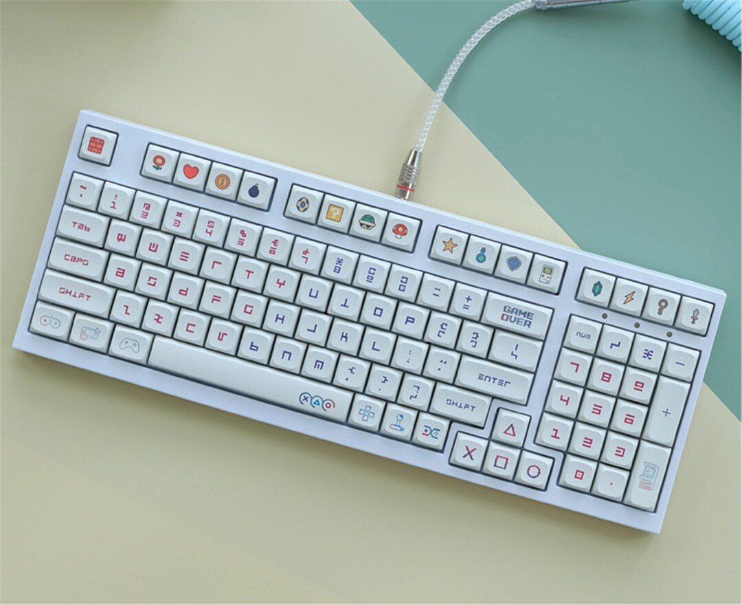 179pcs Video Game Theme Gaming Keycap Set,pbt Keycap,xda Keycap ...
