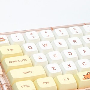 135pcs Kawaii Corgi Theme Keycap Set, Puppy Keycap, XDA Profile Keycap ...