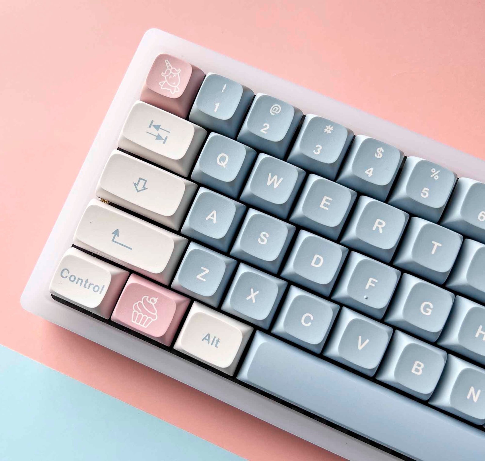 108 Pcs Sky City Theme Keycap Set Cute Pink Blue Keycaps | Etsy UK