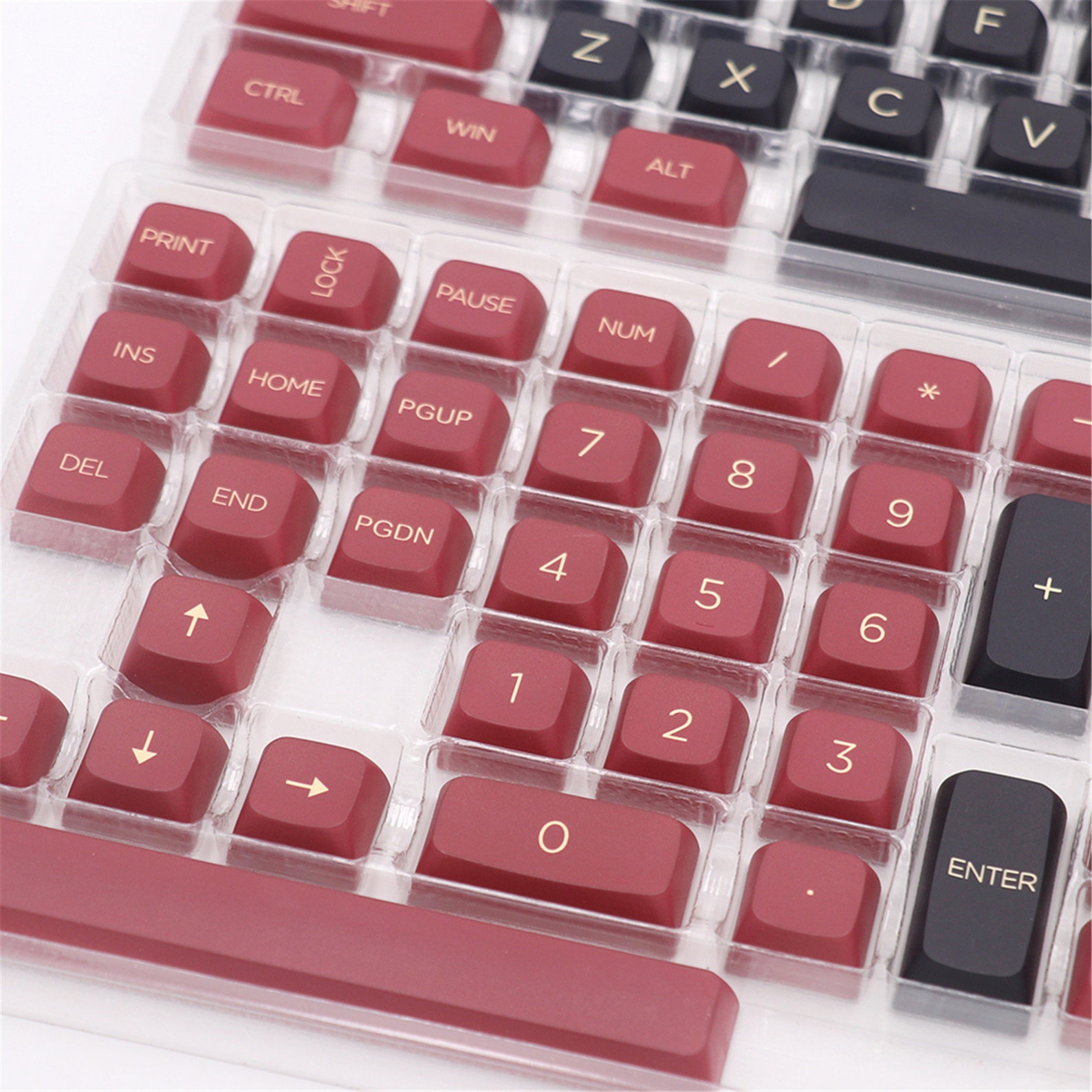 135pcs Warrior Theme Keycap Set Red Black Keycaps PBT - Etsy